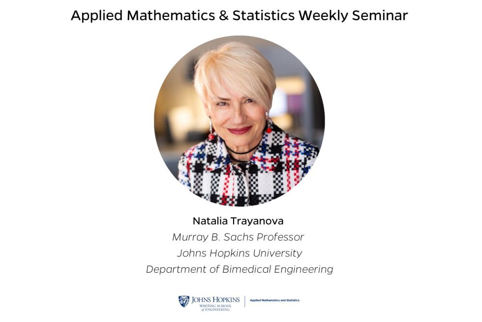 AMS Weekly Seminar | Murray B. Sachs Professor Natalia Trayanova | Department of Applied ...