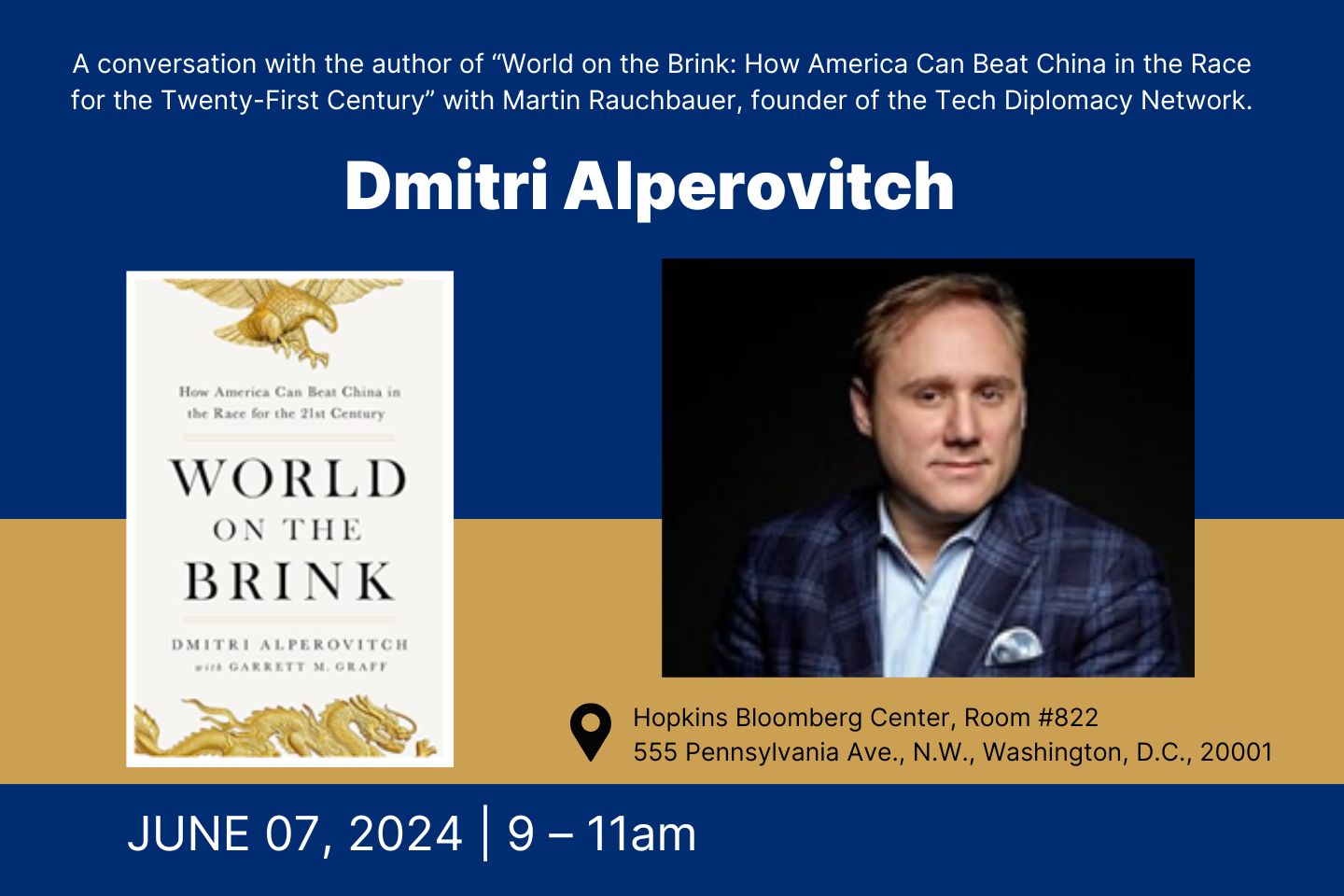 World on the Brink - Discussion and Q&A with Dmitri Alperovitch ...