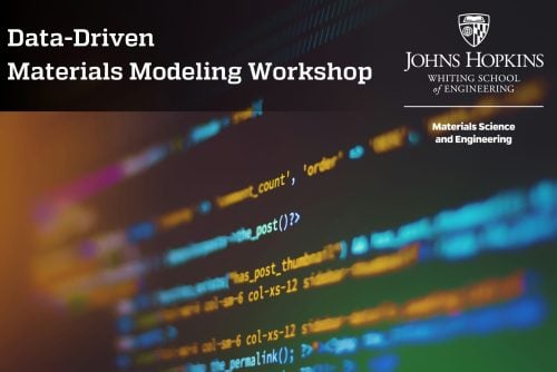 Data-Driven Materials Modeling Workshop - Department of Materials Science & Engineering